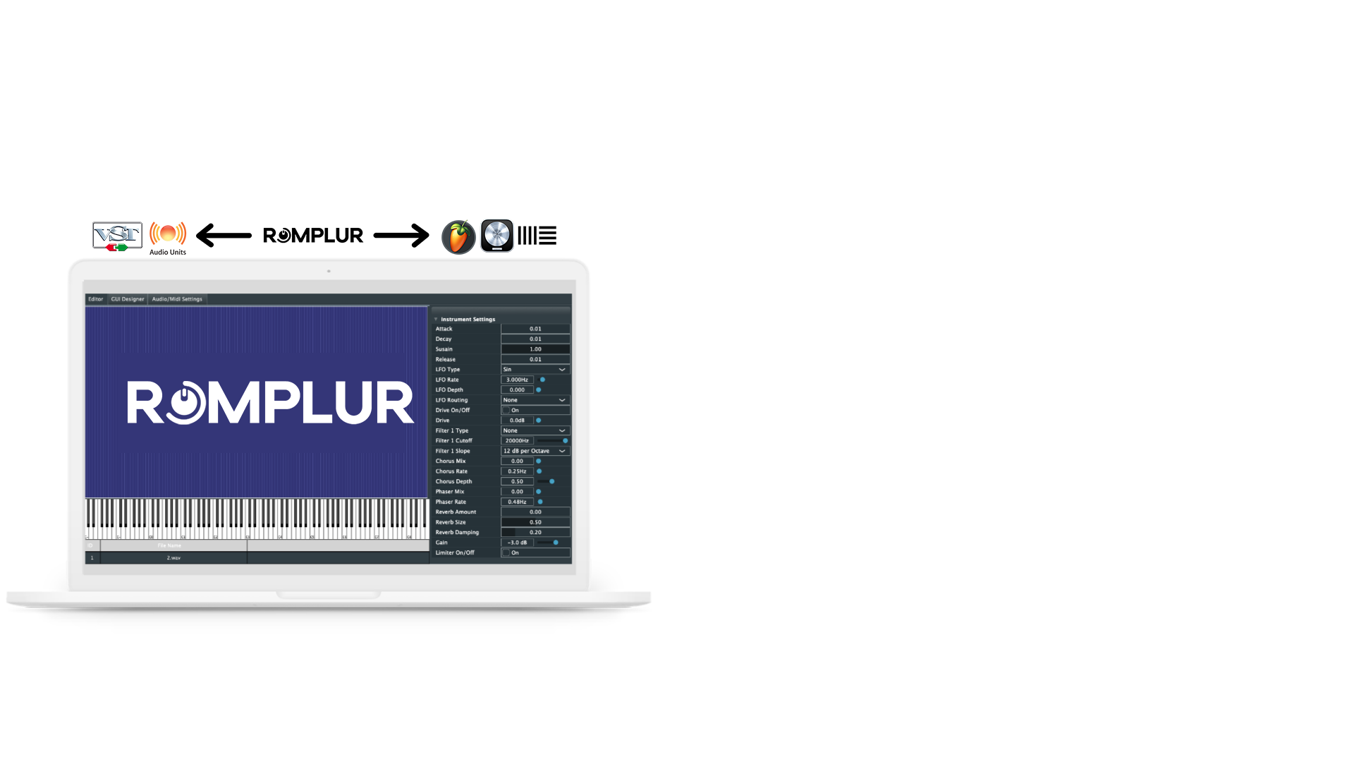 Romplur - Build Custom VST Plugins In Minutes.